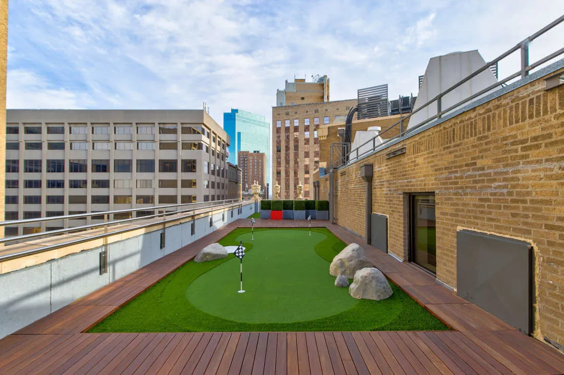 The Texas Penthouse With Its Own Rooftop Mini Golf